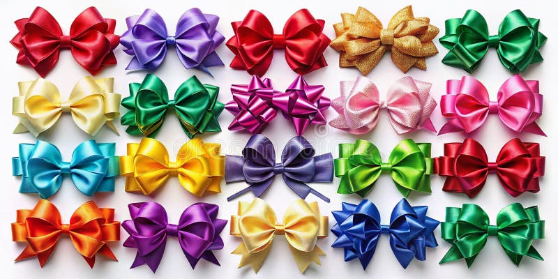 Stunning Realistic Ribbon Bows: a Diverse Collection of Decorative Bows ...