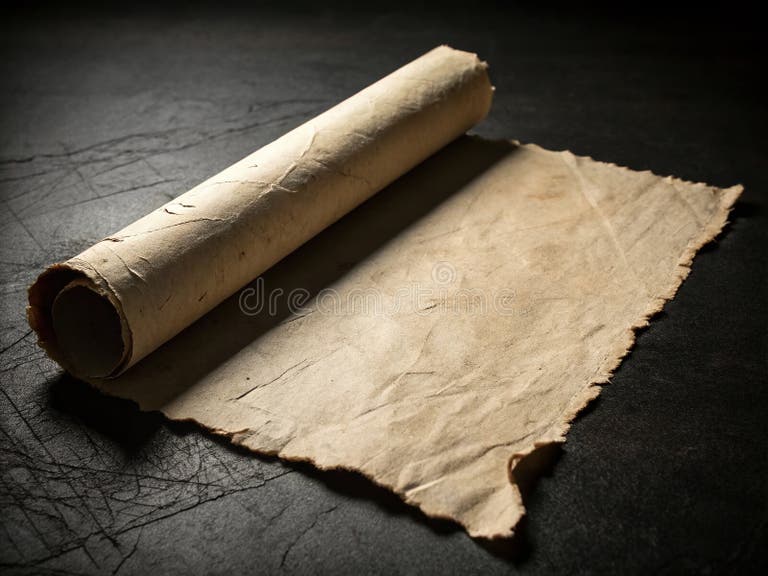 A Stunning Realistic Torn Paper Frame with Rolled Edges Captured in a ...