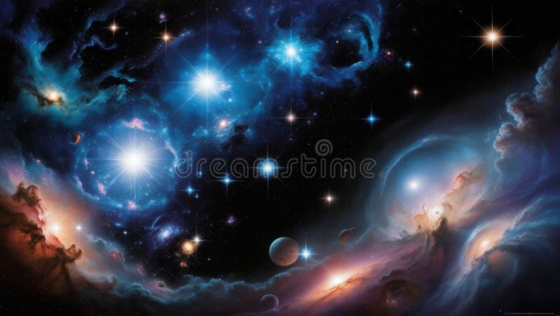 Stunning Realistic View of Starfield in Deep Space Millions of Light ...