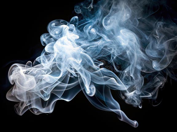 Stunning Realistic White Smoke Simulation on a Transparent Background a ...