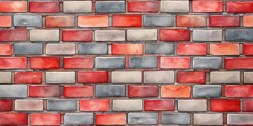 Stunning Red and Grey Brick Wall Texture a Blend of Industrial and Rustic Architectural Design ...