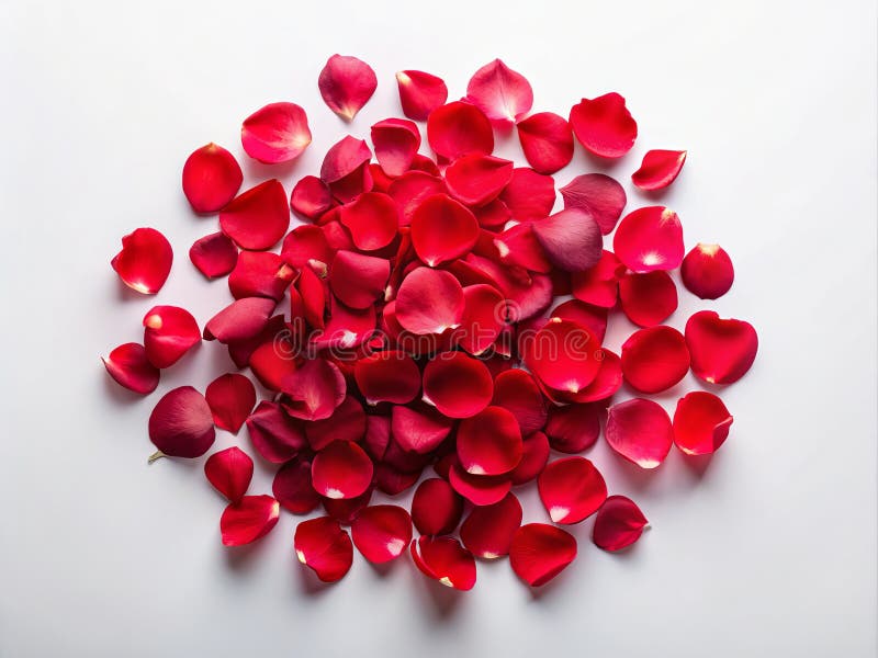 Stunning Red Rose Petal Flat Lay: a Versatile Mockup Template for ...