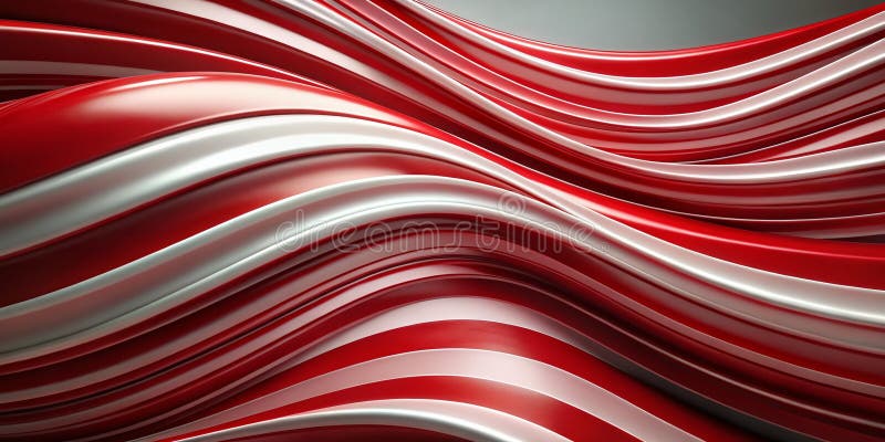 Stunning Red and White Abstract Wave Background Design with Text Space ...