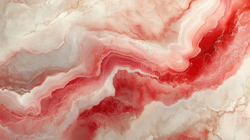 Stunning Red and White Marble Pattern with Flowing Natural Designs and ...