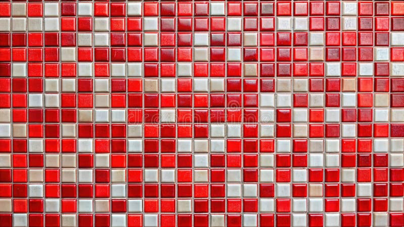 Stunning Red and White Tile Wall Pattern Seamless Texture for Interior ...