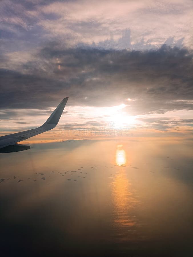 The Stunning Reflection of the Sunset on the Sea Can Be Seen from ...