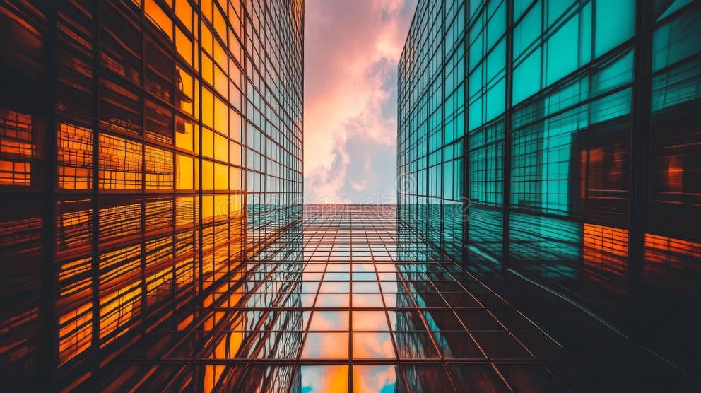 Stunning Reflections of a Modern Cityscape Captured from a Unique ...