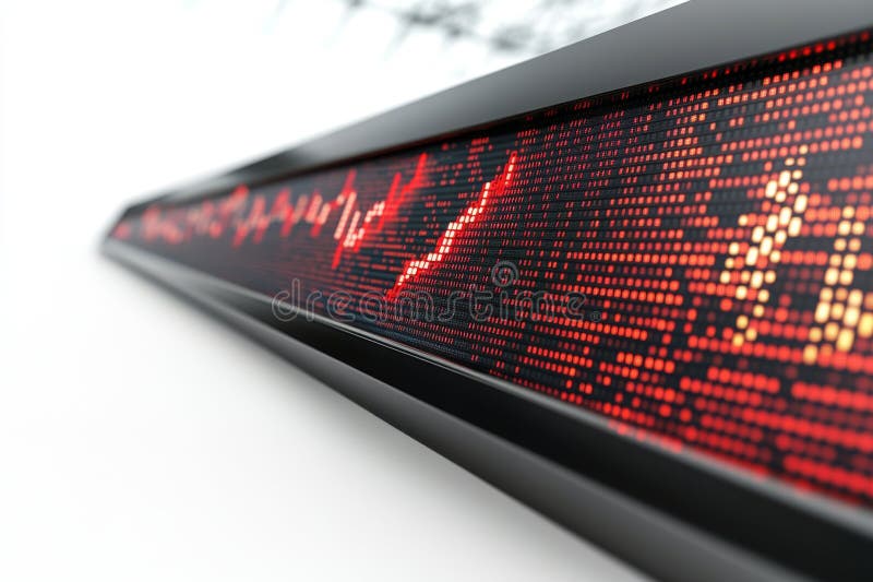 Dynamic Digital Display Showcasing Vibrant Data Patterns. the ...