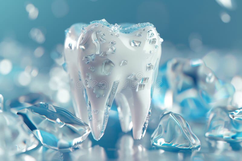 A Dazzling Ice Sculptures Inspired Tooth Captured in a Frosty Blue ...