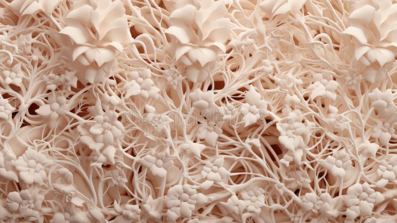 Stunning Reticulated Artwork with Intricate Patterns and Soft Hues in ...