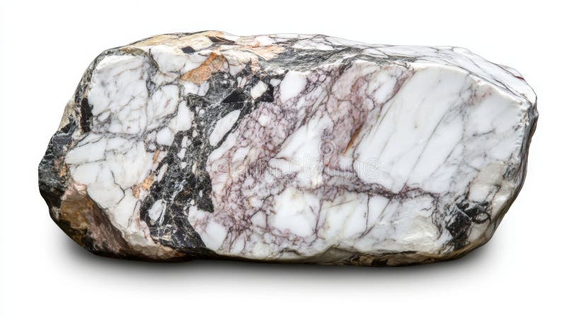 A Captivating View of a Uniquely Patterned Rock. the Smooth Surface ...