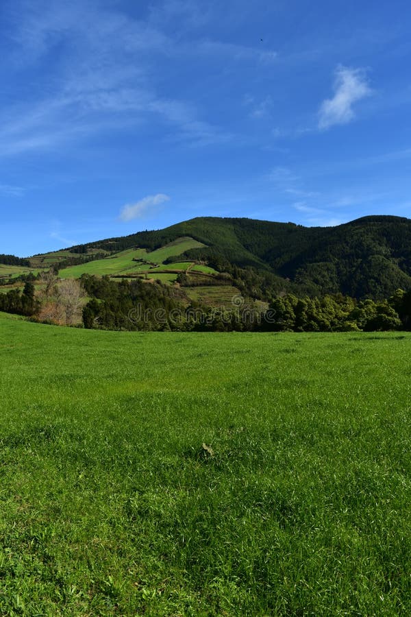 Stunning Rolling Hills in the Countryside of Sao Miguel Stock Image ...