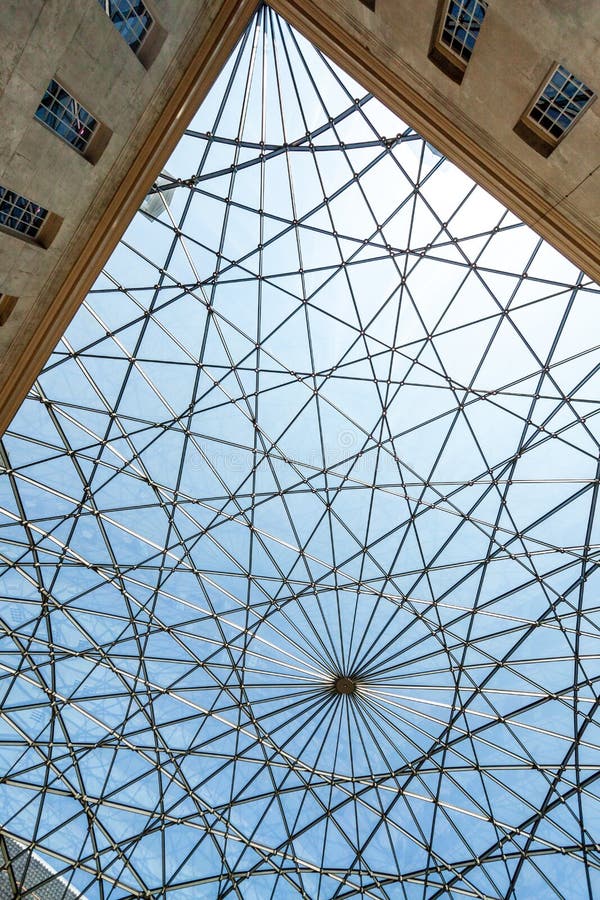 Stunning roof stock image. Image of detail, steel, glass - 228528013