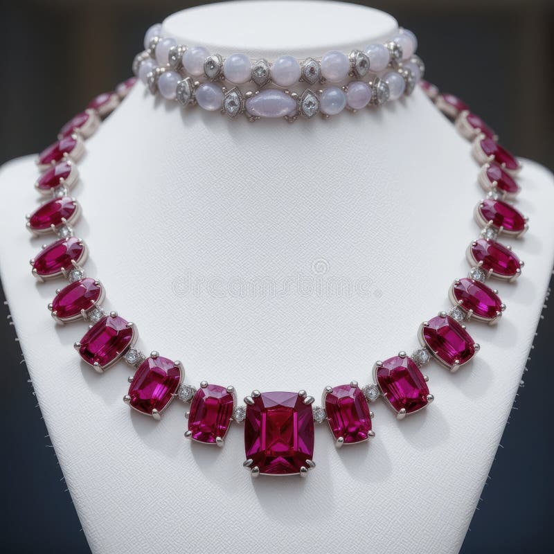 Large Radiant Cut Ruby Pendant Stock Illustrations – 2 Large Radiant ...