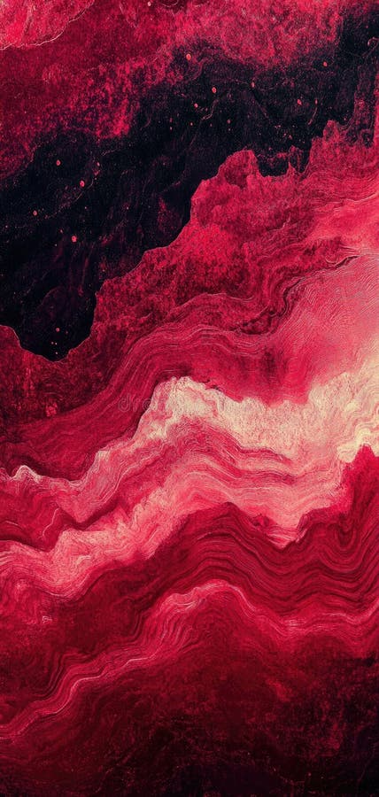 Stunning Ruby Red Minimalist Design with Ripple Texture, Perfect for ...