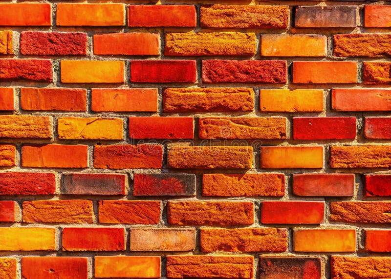 Stunning Rustic Red and Orange Brick Wall Texture a HighQuality Image ...