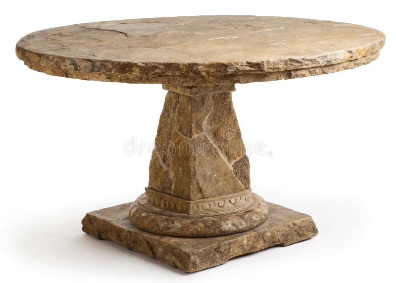 Stunning Rustic Stone Table with Natural Rock Base a HighQuality ...