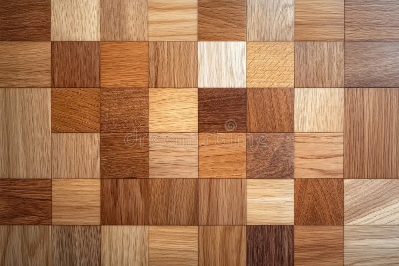 Rustic Wood Flooring Panorama: Top View of Solid Oak Parquet, Laminate ...