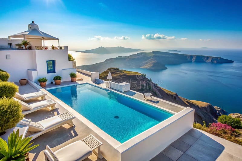 Stunning Santorini Villa with Infinity Pool Overlooking the Aegean Sea ...