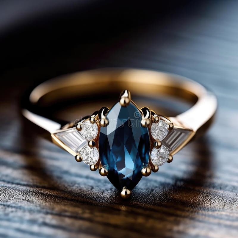 A Stunning Sapphire and Diamond Ring with a Classic and Timeless Design ...