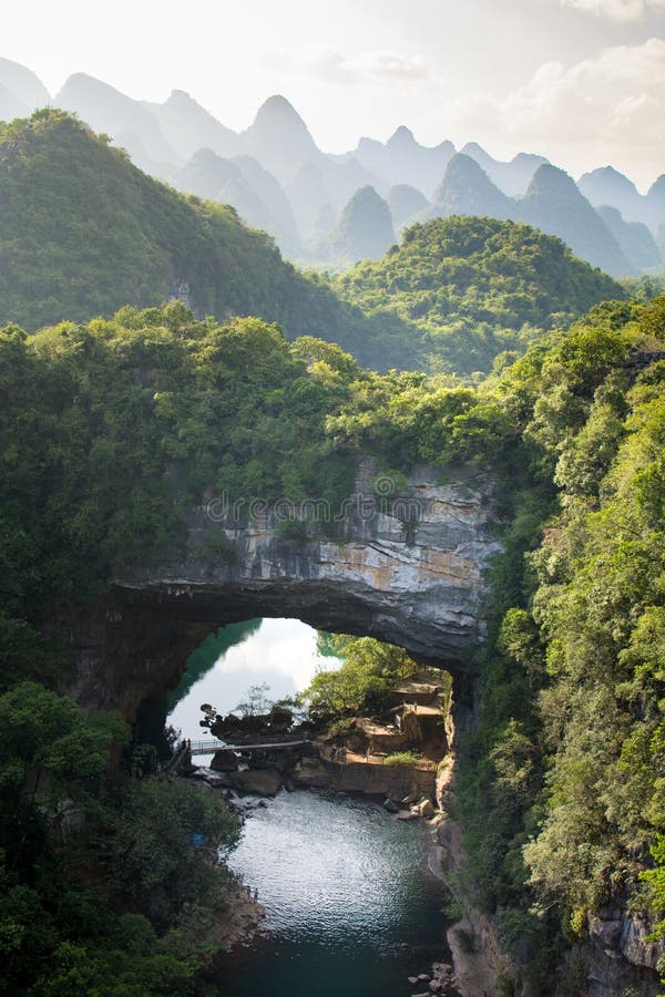 Stunning Scenery of Guangxi Province, China Stock Image - Image of asia ...