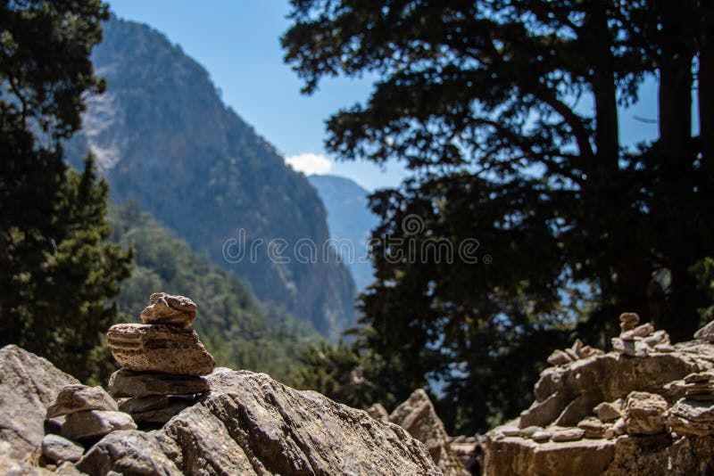 Stunning Scenery in the Samaria Gorge on the Greek Island of Crete ...