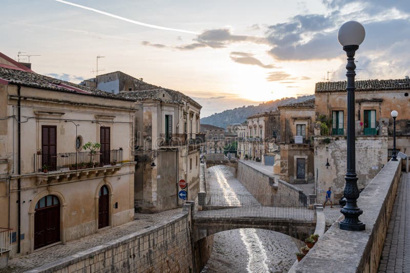 The Stunning Scicli Italy Sicily Stock Image - Image of italian ...