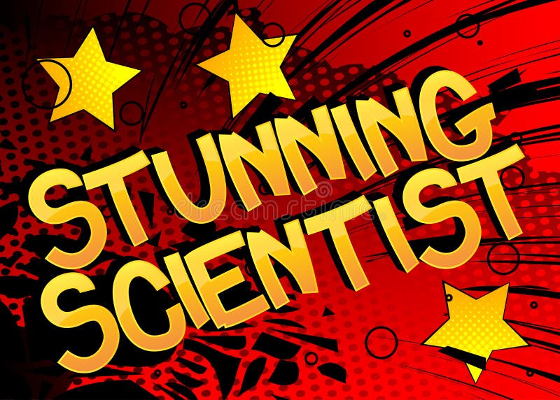 Super Scientist Comic Book Style Cartoon Words. Stock Vector ...