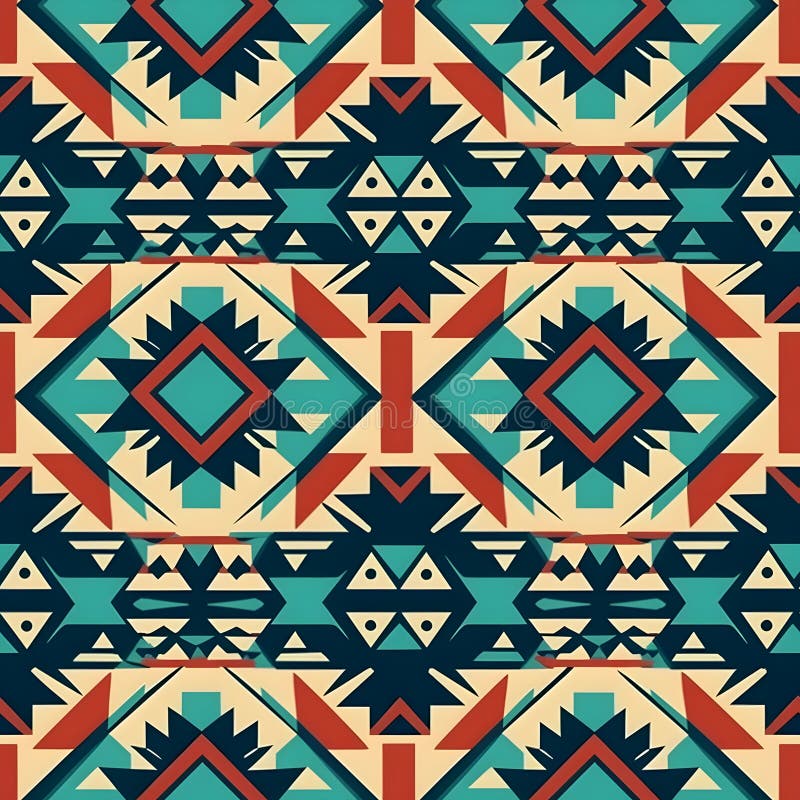 Stunning Seamless Aztec Patterns for Authentic Designs Stock ...