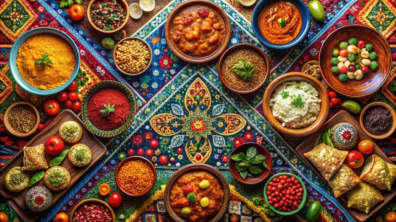 Stunning Seamless Embroidery Stitch Patterns for Authentic Ethnic Food ...