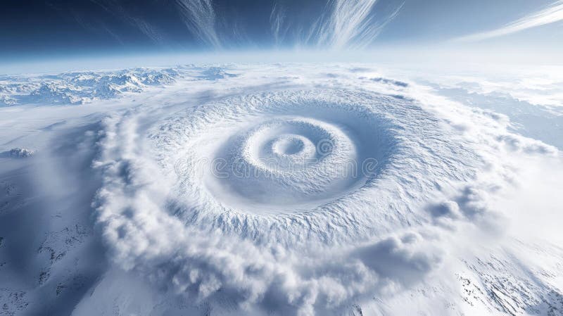 Stunning Self Organizing Storm Systems Over Antarctica with Blizzard ...