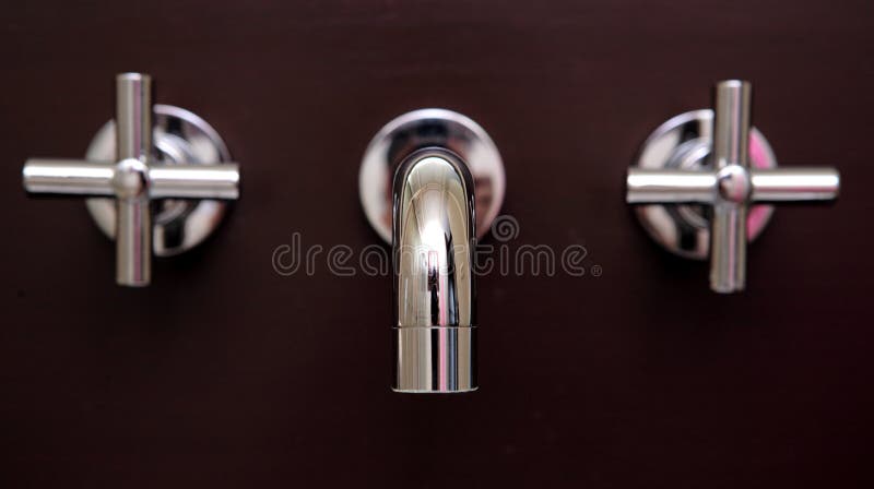 Stunning, Shiny Brand New Taps in Bathroom Stock Photo - Image of ...
