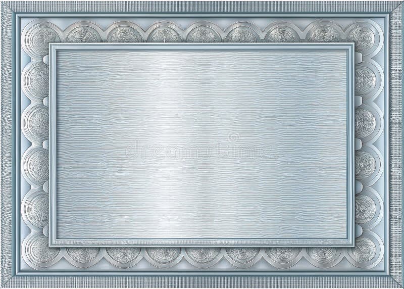 Stunning Silver Diploma Template Design Elegant Background Border for ...