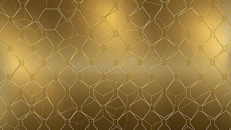 Stunning Silver and Gold Geometric Hexagon PowerPoint Slides Modern ...