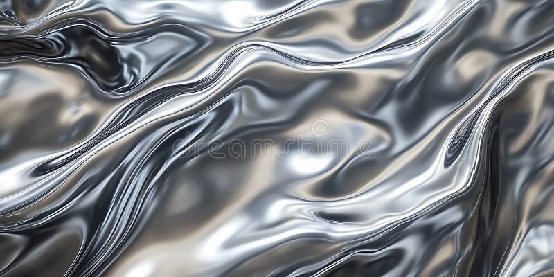 Stunning Silver Liquid Metal Texture: Abstract Background Image Stock ...