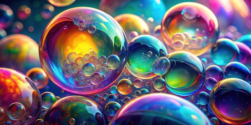 Stunning Soap Bubble Border Designs Vibrant Iridescent Frames for ...