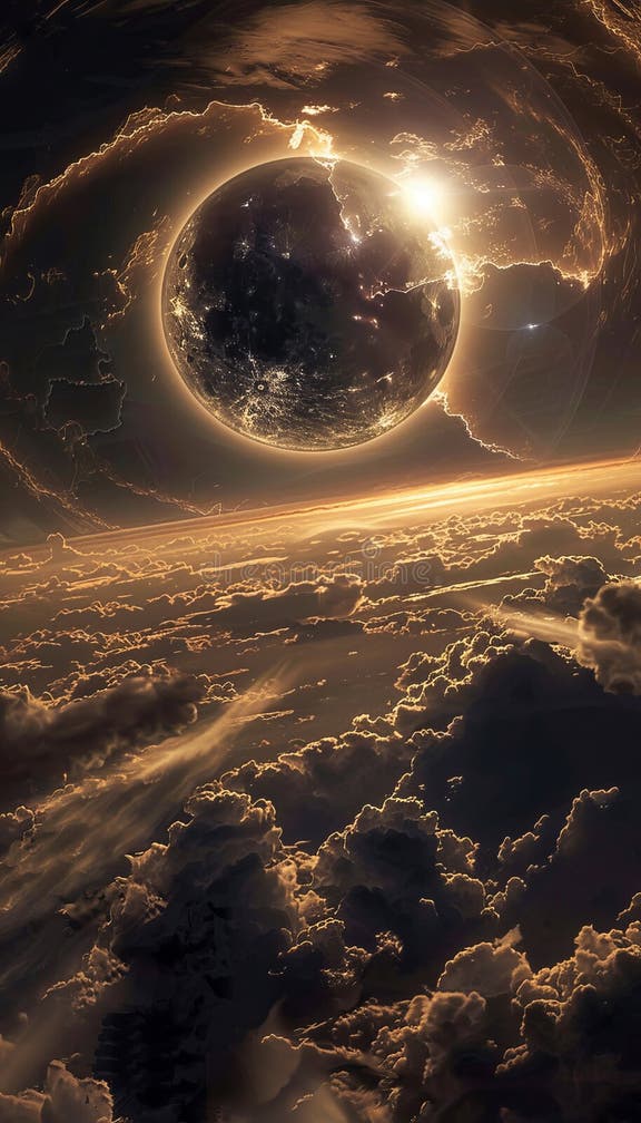 Stunning Solar Eclipse Moon S Shadow Dramatically Veils the Sun in a ...