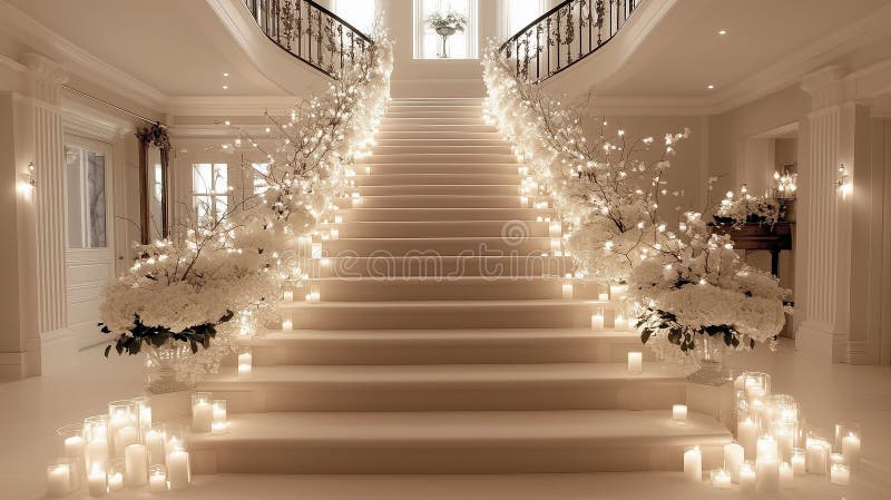 A Stunning and Sophisticated Staircase, Perfect for a Wedding or ...