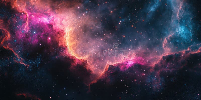 A Stunning Space Scene Featuring Stars, Nebulas, and Galaxies Stock Image - Image of planetary ...