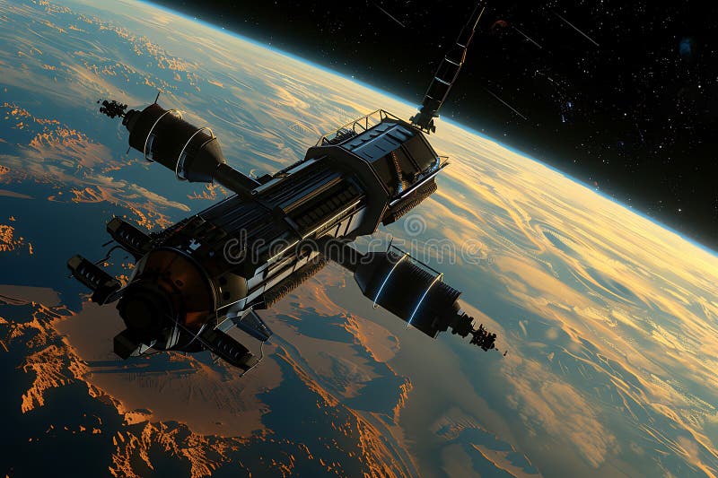 Galactic Spaceship the Ultimate Vessel for Cosmic Adventures Stock ...