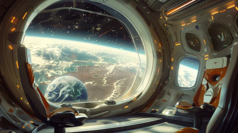 Stunning Spaceship Interior with Advanced Technology and Spectacular ...