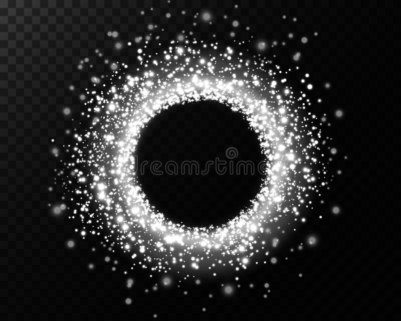 Stunning Sparkling Circular Particle Effect Displayed on Elegant Black ...