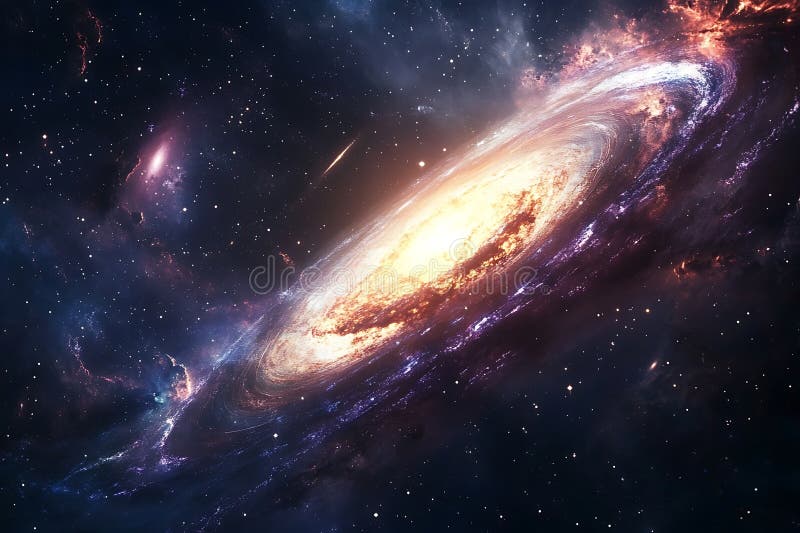 Stunning Spiral Galaxy, Celestial Beauty, Space Exploration Stock ...