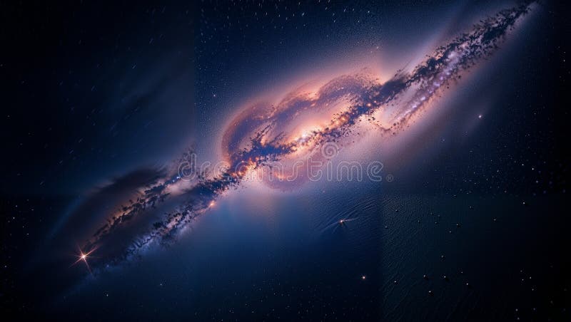 Stunning Spiral Galaxy Reflection in Deep Space – Cosmic Abstract Art ...