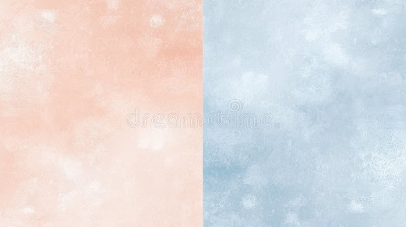 Stunning Split Screen Background in Peach and Sky Blue with Subtle ...