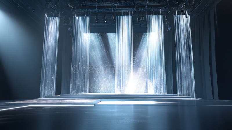 A Stunning Stage Setup with Ethereal Light Beams Creates an Captivating ...