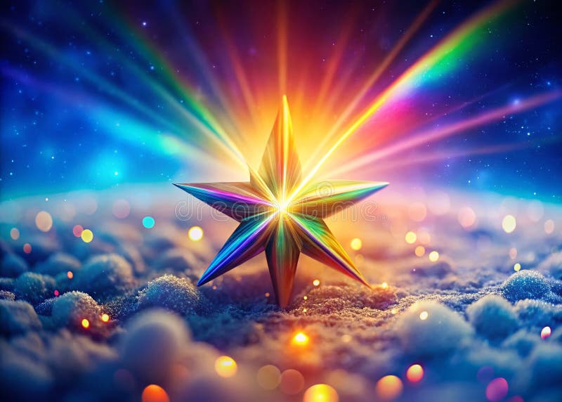 A Stunning Starburst Rainbow Across the Cosmos Exploding Colors in a ...