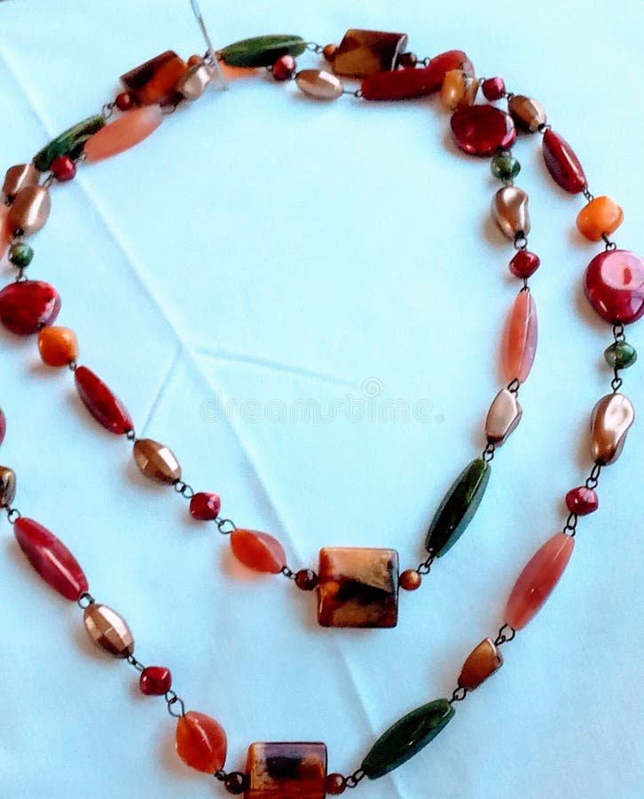 Stunning stone necklace stock photo. Image of gemstone - 252756366