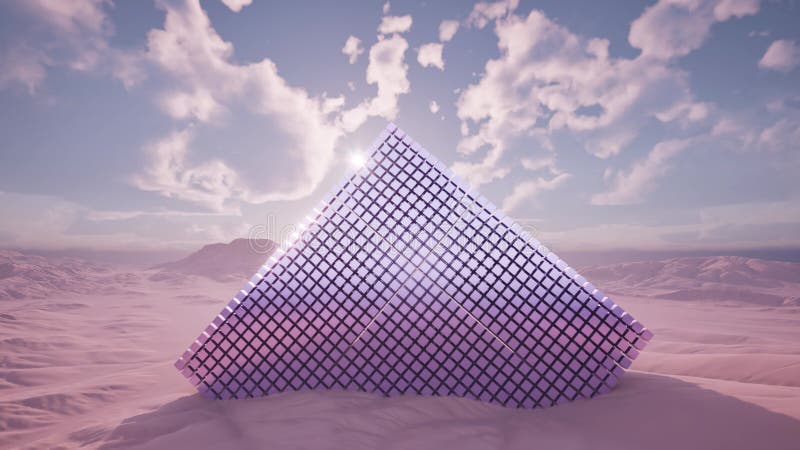 Experience a Stunning Futuristic Prism Structure Situated within a ...