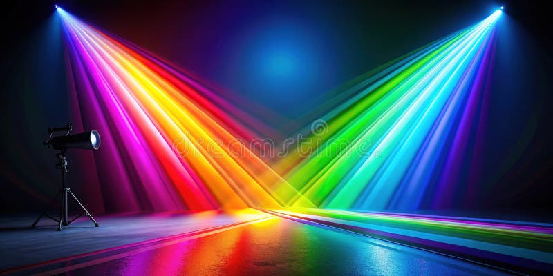 Stunning Studio Strobe Light Burst a Vibrant Night Photography Backdrop for Creative Projects ...